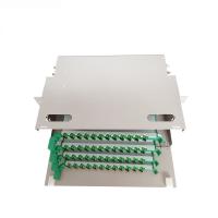 China Cold Rolled Steel 48C ODF Terminal Box 19 Inch 2U Fiber Optic Distribution Frame for sale