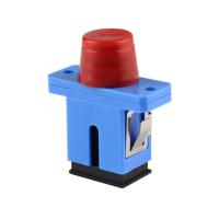 China Blue CATV Ceramic SC UPC to FC UPC Single Mode Fiber Adapter 0.3dB Insertion Loss for sale