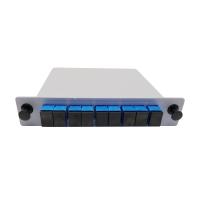 China Optical 1×8 Sc/Upc Insertion Card Type Fiber Optic PLC Splitter for sale