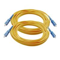 China SC UPC 9/125μm Singlemode Simplex LSZH Fiber Optic Patch Cord 1m for sale