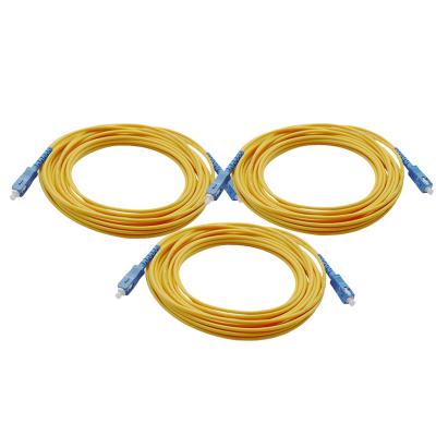 China Sc/Upc To Sc/Upc Single Mode SX 3.0mm Fiber Optic Patch Cord for sale