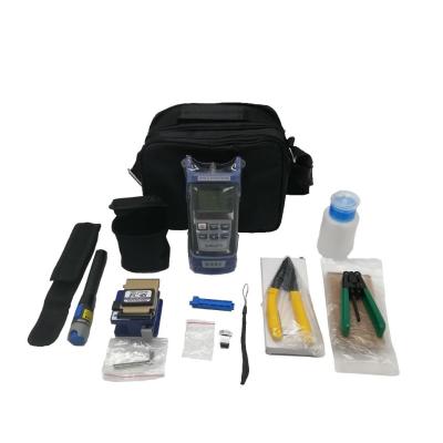 China FC-6S FTTH Fiber Optic Tool Kit 8-Piece Set with Cleaver and Power Meter for sale