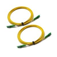China Singmode Duplex 2.0mm LC/APC To LC/APC Fiber Optic Patch Cord for sale