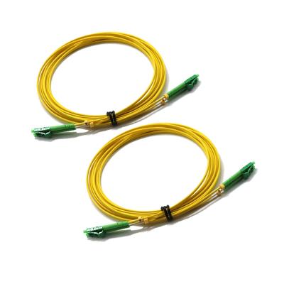 China Singmode Duplex 2.0mm LC/APC To LC/APC Fiber Optic Patch Cord for sale