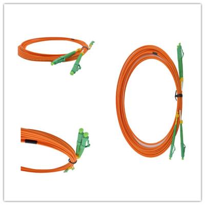 China LC APC G652D PVC FTTH 1m Fiber Optic Patch Cord for sale