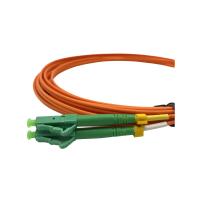 China LC APC G652D PVC FTTH 1m Fiber Optic Patch Cord for sale
