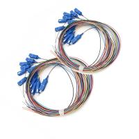 China Bundle 12 Cores 0.3dB SC UPC Fiber Pigtails Patch Cords for sale
