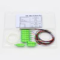 China 1x8 Steel Tube PVC G657A1 0.9mm 1m SC/APC Fiber Optic PLC Splitter for sale