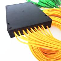 China ABS Box PVC G657A1 SC/APC Connector Fiber Optic 1x16 Plc Splitter for sale
