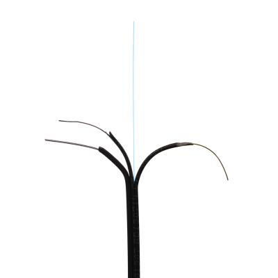 China White Lead In FTTH Butterfly Drop Fibre Cable , Fiber Optic Drop Cable For Home Network for sale