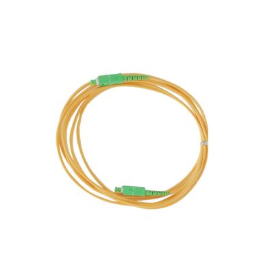 China Sm Sx Yellow Jacket Sc To Sc Single Mode Fiber Patch Cable for sale
