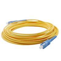 China Singlemode SC/UPC to SC/UPC Fiber Optic Patch Cord 9/125um Low Insertion Loss 0.25dB for sale