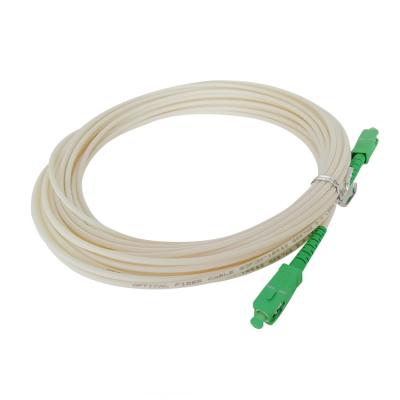 China SC APC to SC APC Simplex SM Fiber Optic Patch Cord 3.0mm 9/125um Low Insertion Loss for sale