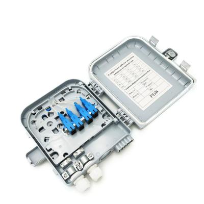 China Compact FTTH Termination Box 16 Cores IP65 Waterproof ABS Fiber Optic Terminal Box for sale