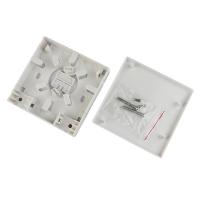 China CATV Outdoor Fiber Termination Box 86 Type Face Plate Wall Mount IP65 2 Pigtail for sale