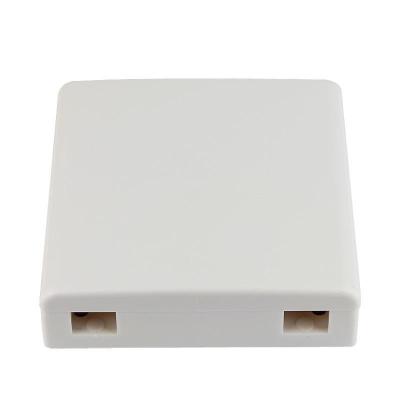 China FTTH 86 Type Fiber Optic Access Wall Socket Box IP65 2 Pigtail Adapter Capacity for sale