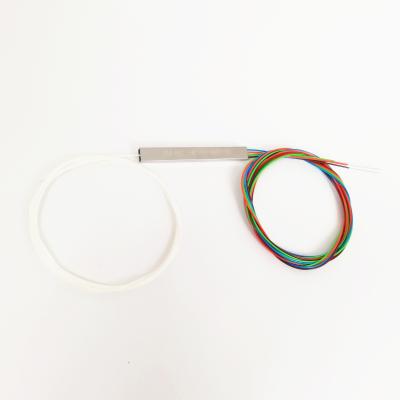 China Single Mode 1m Fiber Optic PLC Splitter 1260-1650nm Low Insertion Loss for sale