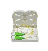 China Face Box 4 Core Ftth Distribution Box , 2 Port Fiber Termination Box for sale