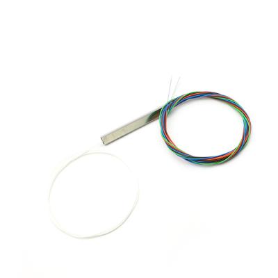 China Steel Tube PLC Splitter 1x8 Low Insertion Loss 10.5dB Fiber Optic Splitter for sale