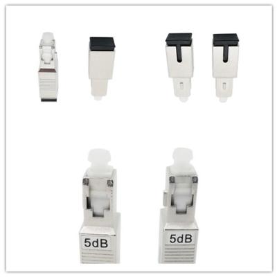 China Plastic Mental Male Female Fiber Optic Attenuator , Fixed Optical Attenuator for sale
