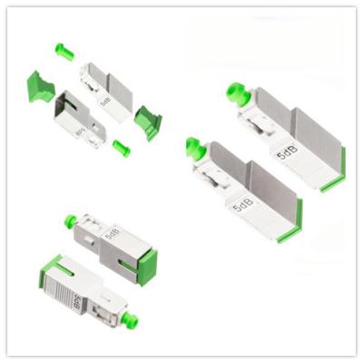 China SC APC Single Mode Variable Fiber Optic Attenuator 1-30dB 1310/1550nm for sale