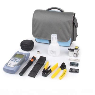China FTTH Fiber Optic Tool Kit Waterproof Outdoor Cable Assembly 10-Piece Set for sale