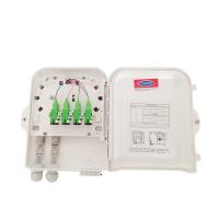 China IP65 FTTH Fiber Optic Termination Box 16 Ports SC Adapter 1x8 Splitter for sale