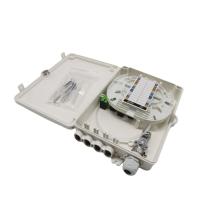 China 8 Ports FTTH Wall Mount Fiber Optic Terminal Box with 1x8 PLC Splitter IP65 for sale