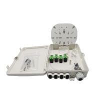 China 8 Ports FTTH Wall Mount Fiber Optic Terminal Box with 1x8 PLC Splitter IP65 for sale