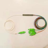 China FTTH 1x4 Steel Tube PLC Splitter SC APC 1260-1650nm Low Insertion Loss for sale