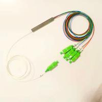 China FTTH 1x4 Steel Tube PLC Splitter SC APC 1260-1650nm Low Insertion Loss for sale