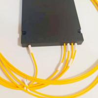 China ABS Box Type Single Mode Fiber Optic 1x4 PLC Splitter Without Connector for sale