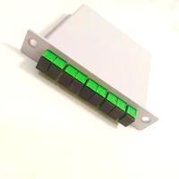 China Insertion Card Type Fiber Optic 1x8 PLC Splitter With Sc / Apc Connector for sale