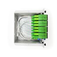 China Insertion Card Type Fiber Optic PLC Splitter 1x8 SC / APC SC/UPC Connector for sale