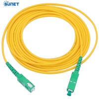 China SM Simplex Sc-Sc APC Optical Fiber Patch Cord  / Armored Fiber Optic Patch Cable for sale