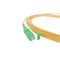 China SM Simplex Sc-Sc APC Optical Fiber Patch Cord  / Armored Fiber Optic Patch Cable for sale