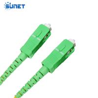 China SM Simplex Sc-Sc APC Optical Fiber Patch Cord  / Armored Fiber Optic Patch Cable for sale