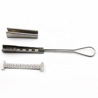 China Stainless Steel FTTH Cable Wire Clamp 5mm Fiber Optic Tension Clamp for sale