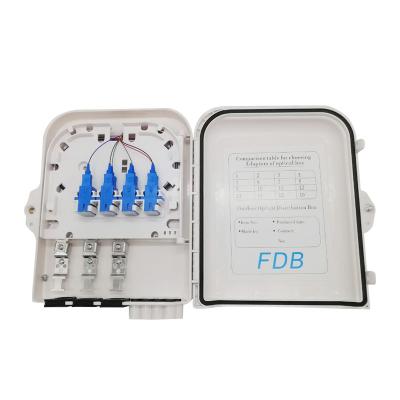 China 8 Port IP66 FTTH Fiber Distribution Box Wall Mounted for sale