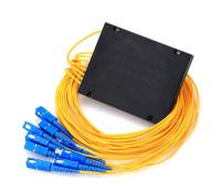 China 1*4 1*8 ABS Box Type Fiber Optic PLC Splitter With SC/APC Connector for sale