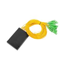 China 1*4 1*8 ABS Box Type Fiber Optic PLC Splitter With SC/APC Connector for sale