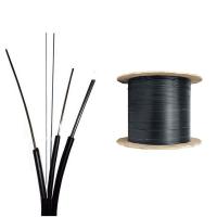 China PVC G657A1 Single Mode Fiber Optic Drop Cable FRP Steel Wires for sale