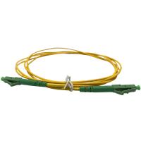China LC/APC PVC LSZH G657A Fiber Optic Patch Cord 2.0mm 3.0mm Yellow White for sale