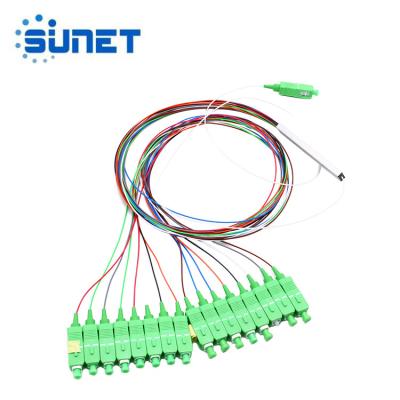 China Plc Splitter Fiber Optic With SC/APC Connector 1x16 Mini Type PLC Splitter for sale