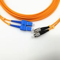 China SC UPC FC UPC Duplex Fiber Optic Patch Cord 2.0mm 3.0mm G657A LSZH PVC for sale
