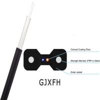 China Single Mode FRP FTTH GJXFH Drop Cable Fiber Optic Cable 2 Cores With 2 Parallel for sale