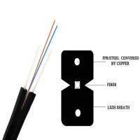 China Single Mode FRP FTTH GJXFH Drop Cable Fiber Optic Cable 2 Cores With 2 Parallel for sale