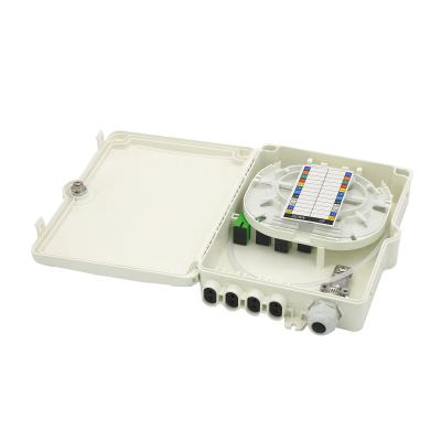 China PC ABS FTTH Terminal Box 8 Port SC Simplex IP66 Wall Mount for sale
