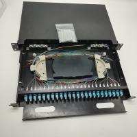 China 48 Cores LC/UPC Fiber Optic Terminal Box Optical Patch Panel for sale