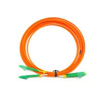 China LC APC to LC APC Duplex Multimode Fiber Optic Patch Cord 2.0mm G657A LSZH for sale